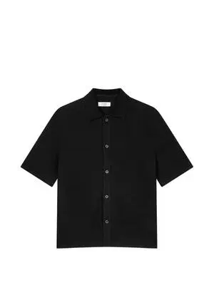 STUDIO TOMBOY Textured Short-sleeve Shirt - Black