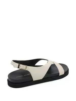 ANGEL ALARCON Leather Flat Sandals