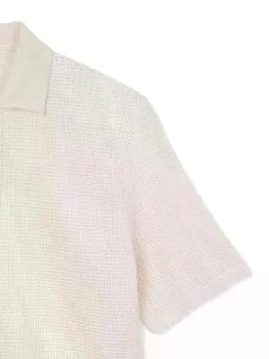 STUDIO TOMBOY Textured Short-sleeve Shirt - Neutrals