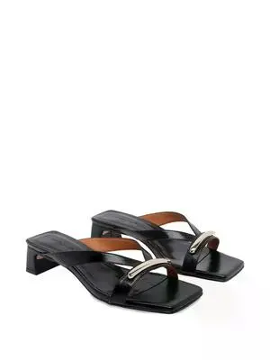 ANGEL ALARCON 40mm Leather Heeled Sandals