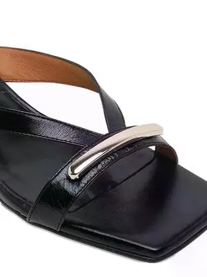 ANGEL ALARCON 40mm Leather Heeled Sandals
