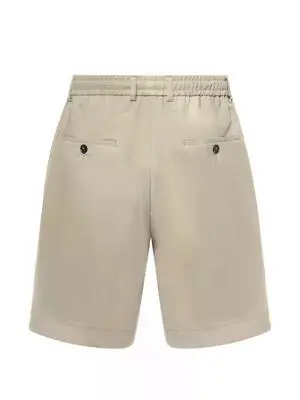 BE ABLE Wool-blend Pleated Shorts - Neutrals