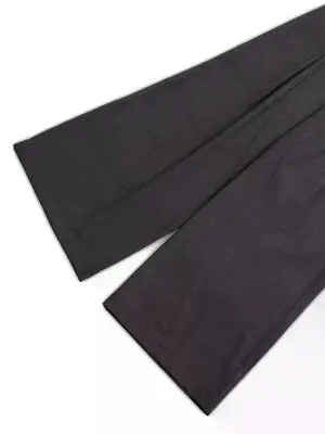 BONSAI Pleated Wide-leg Trousers In Dark Mélange