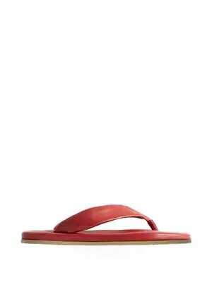 By Far Dasha 2.0 Leather Thong Sandals - Red