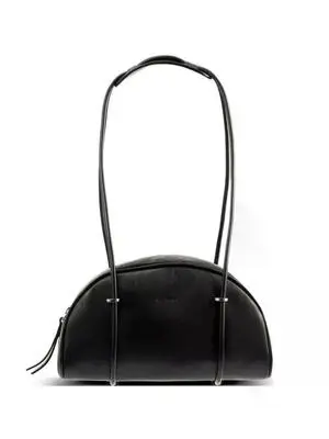By Far Kimberly Bowler Leather Shoulder Bag - Black