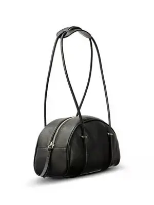 By Far Kimberly Bowler Leather Shoulder Bag - Black