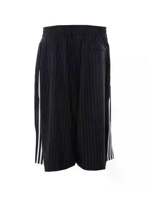 Adidas X Willy Chavarria Pinstriped Side-stripe Shorts
