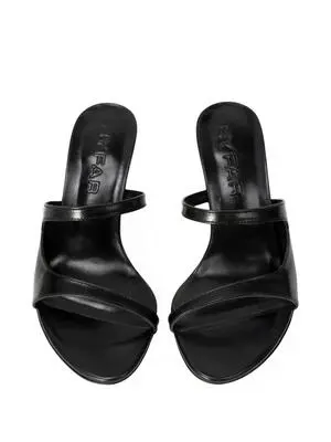 By Far Serena Patent-leather Sandals - Black