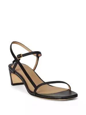 Ralph Lauren Lainee Leather Sandals - Black