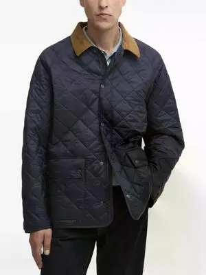 Barbour City Bedale Quilted Jacket With Corduroy Collar
