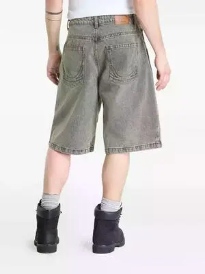 KARL KANI Belt Loops Denim Shorts
