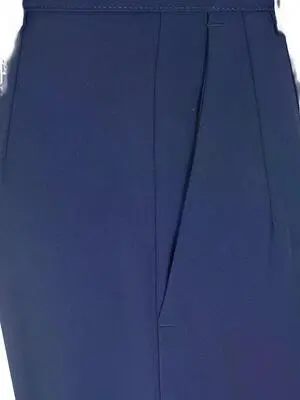 DRHOPE Pleated Straight-leg Trousers