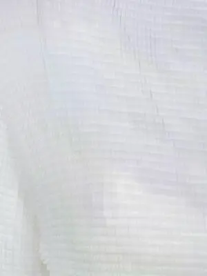 Issey Miyake Pleated High-neck Sweater - White