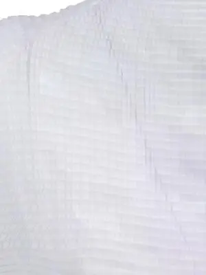 Issey Miyake Pleated High-neck T-shirt - White
