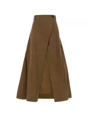 Le Kasha Button Detailed Bottoms For Women