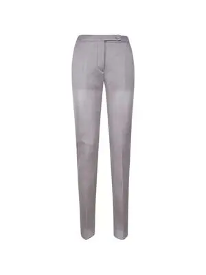 Max Mara Slim-fit Mesh-textured Trousers