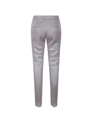 Max Mara Slim-fit Mesh-textured Trousers
