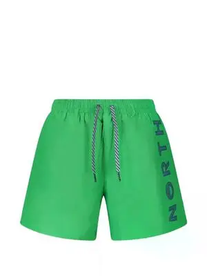 NORTH SAILS Logo Print Drawstring Swim Shorts - Green