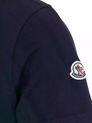 Moncler Logo-embroidered T-shirt - Blue