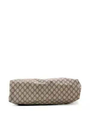 Gucci Gg Coated Canvas Large Tote Bag - Brown