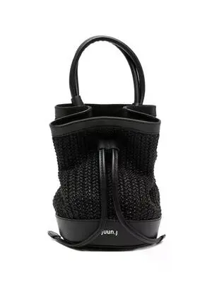 JUUN.J Woven Drawstring Tote Bag