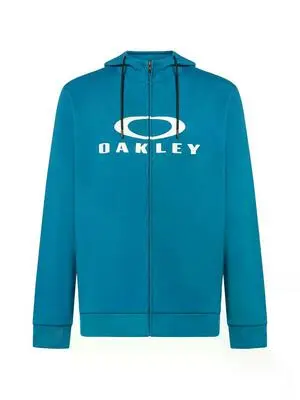 Oakley Logo Print Zip-up Hoodie - Blue