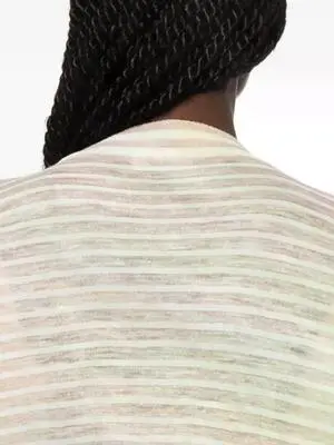 ROBERTO COLLINA Striped Crewneck T-shirt