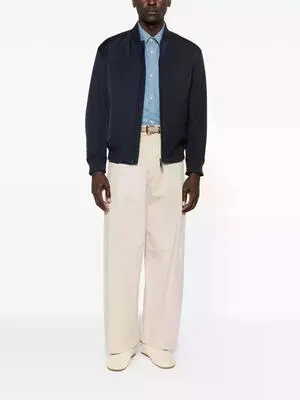 BOSS Aston Martin Zip-up Ribbed-trim Jacket