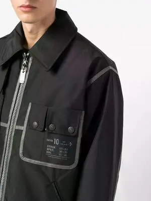 DIESEL® Piped-trim Canvas Jacket
