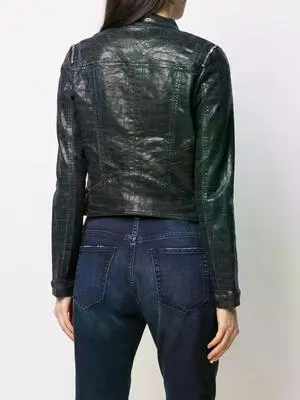 DIESEL® Croc Effect Biker Jacket