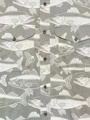 Filson Twin Lakes Fish-pattern Short-sleeve Shirt