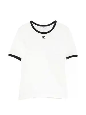 COURREGES Signature Logo T-shirt - White