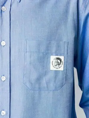 DIESEL® Logo Patch Oxford Shirt