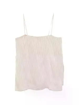RAME Spaghetti Strap Top With Frayed Detailing