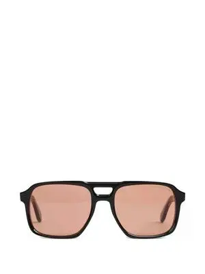 CUTLER & GROSS Double-bridge Pilot Frame Sunglasses