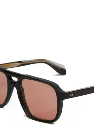 CUTLER & GROSS Double-bridge Pilot Frame Sunglasses