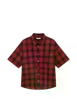 STUDIO TOMBOY Check-pattern Short-sleeve Shirt - Red