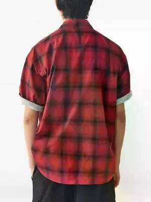 STUDIO TOMBOY Check-pattern Short-sleeve Shirt