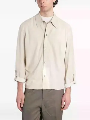 SALVATORE SANTORO Suede-finish Shirt Jacket