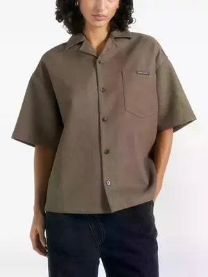 Manière De Voir Brook Boxy Twill Shirt