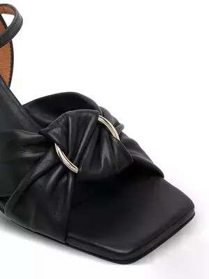 ANGEL ALARCON Knotted Detail Block Heel Sandals