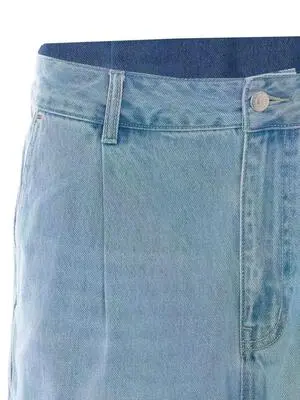 DUNST Pleated Denim Shorts