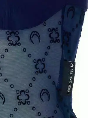 MARINE SERRE Moon Print Mesh Bodysuit