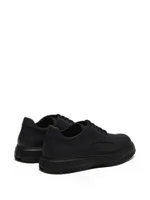 REFERENC Derby Rubberised Leather Sneakers
