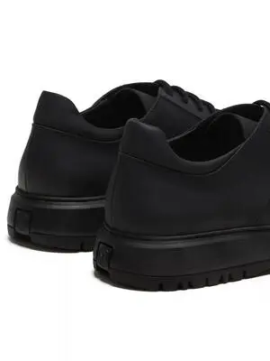 REFERENC Derby Rubberised Leather Sneakers