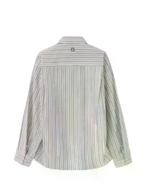 WOOYOUNGMI Striped Embroidered Shirt