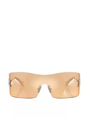Miu Miu Shield-frame Sunglasses - Orange