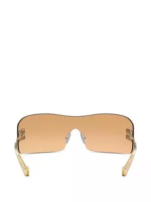 Miu Miu Shield Frame Sunglasses - Orange