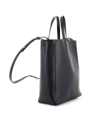 Celine Vertical Cabas Grained Calfskin Tote Bag - Black
