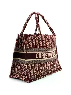 Dior Book Oblique Canvas Medium Tote Bag